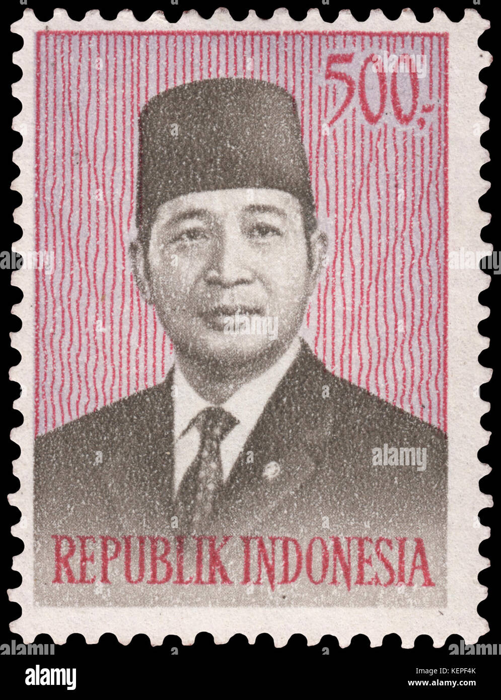 A historical reference to a 500-rupiah note featuring Soeharto, the ...