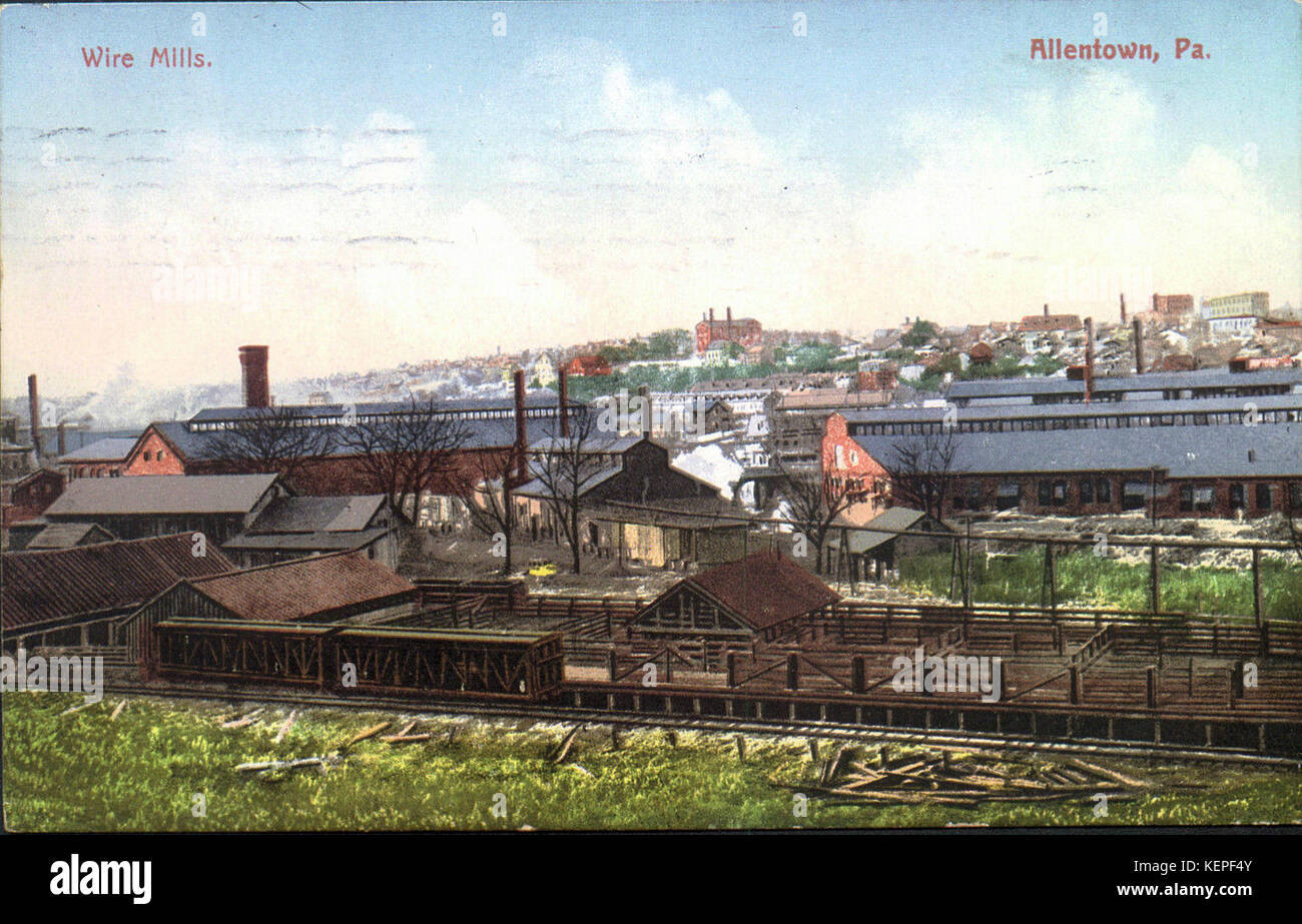 1910 Wire Mill Stock Photo - Alamy