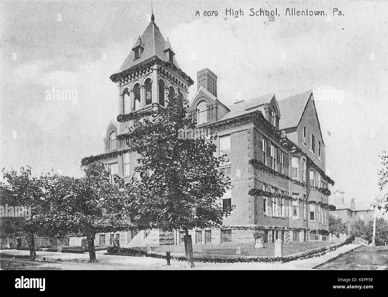 1900 Allentown High School BW Stock Photo - Alamy