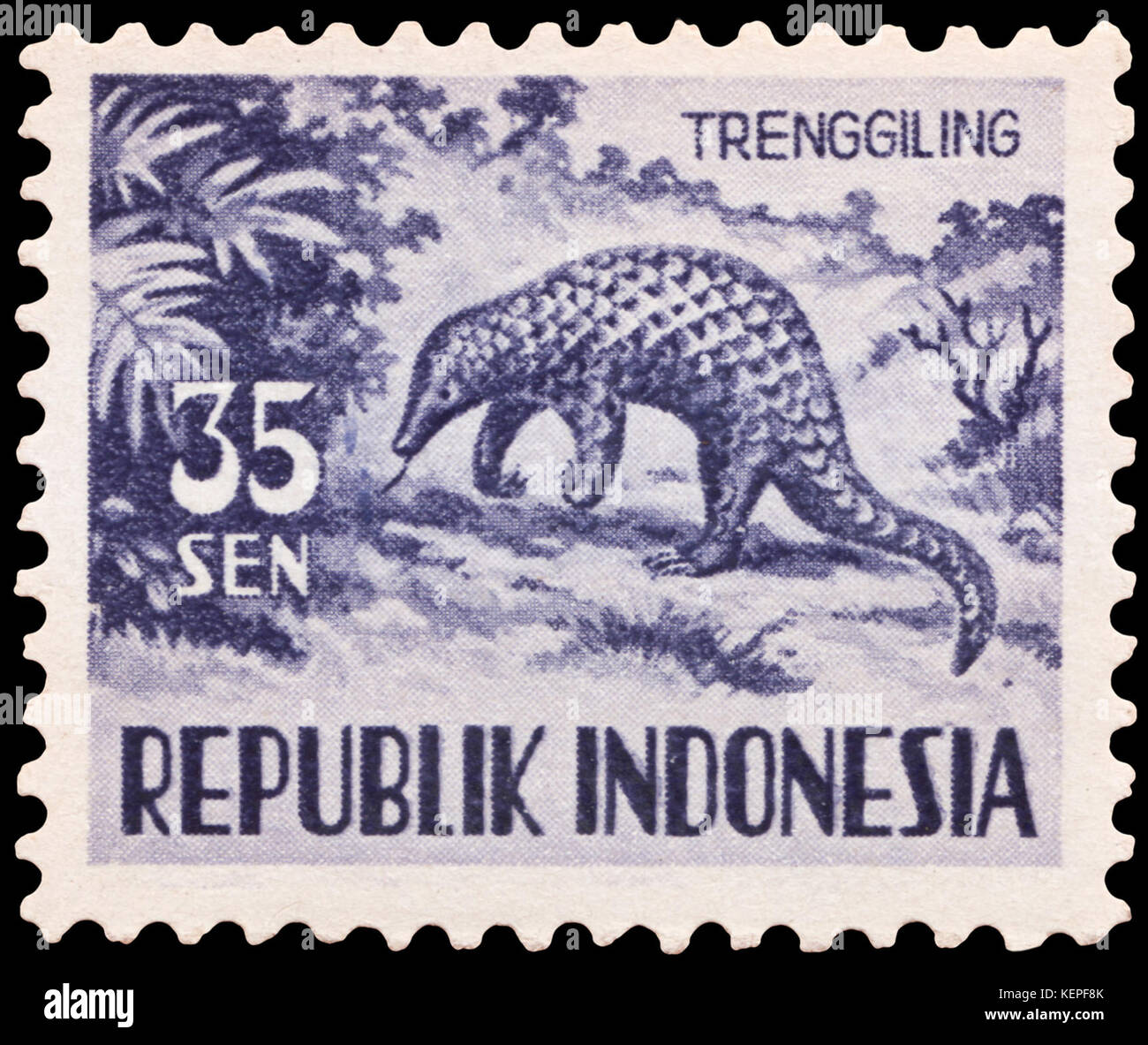 Trenggiling, 35sen (1953 Stock Photo - Alamy