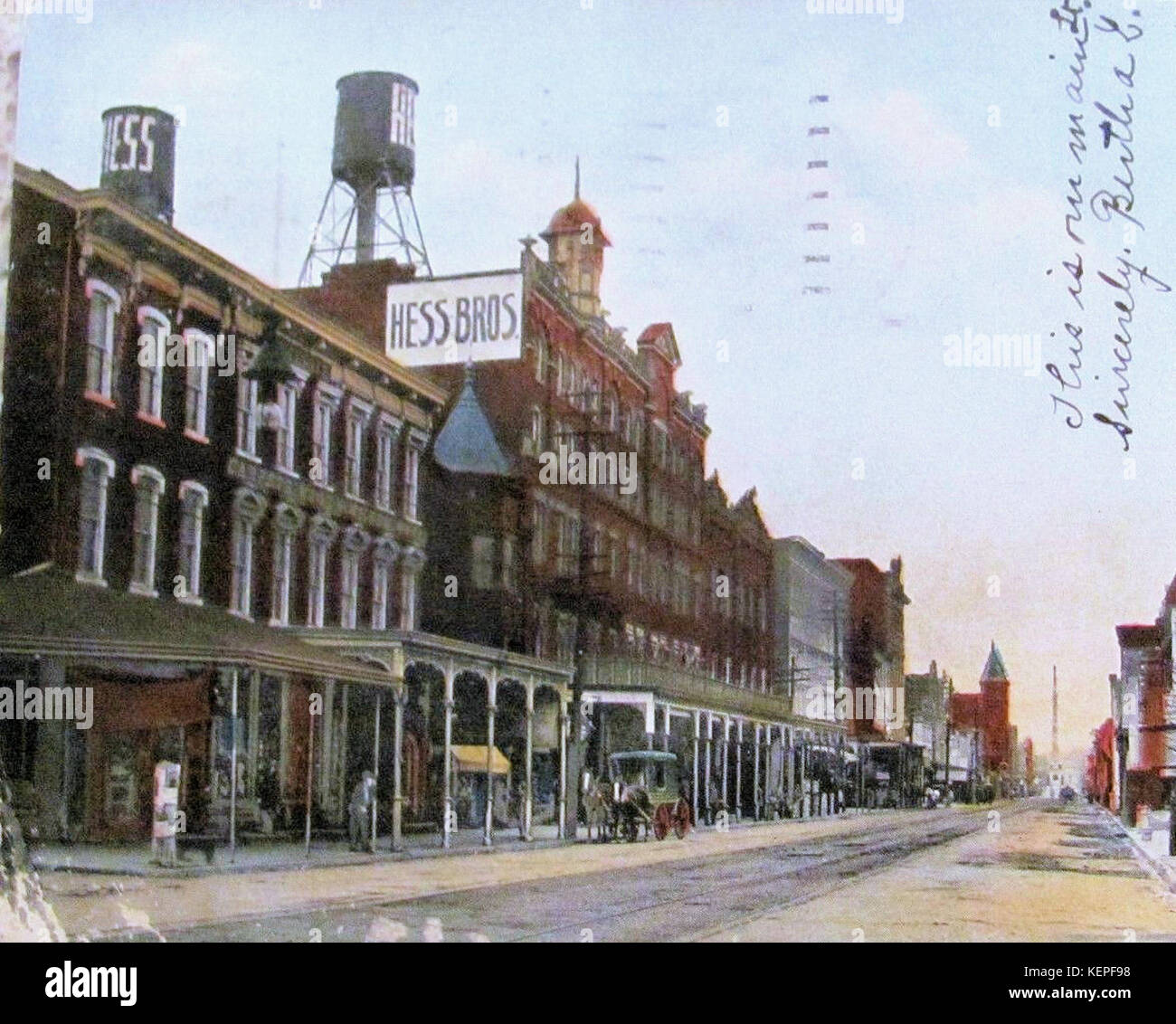1900 Hess Brothers Store old Grand Central Hotel Stock Photo - Alamy