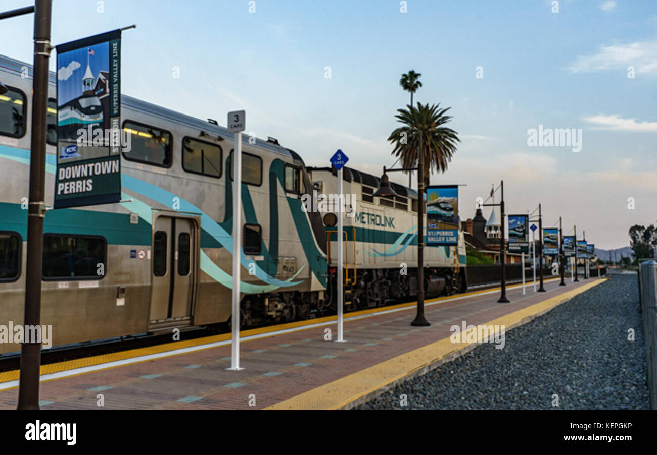 Perris Downtown Metrolink Stock Photo - Alamy