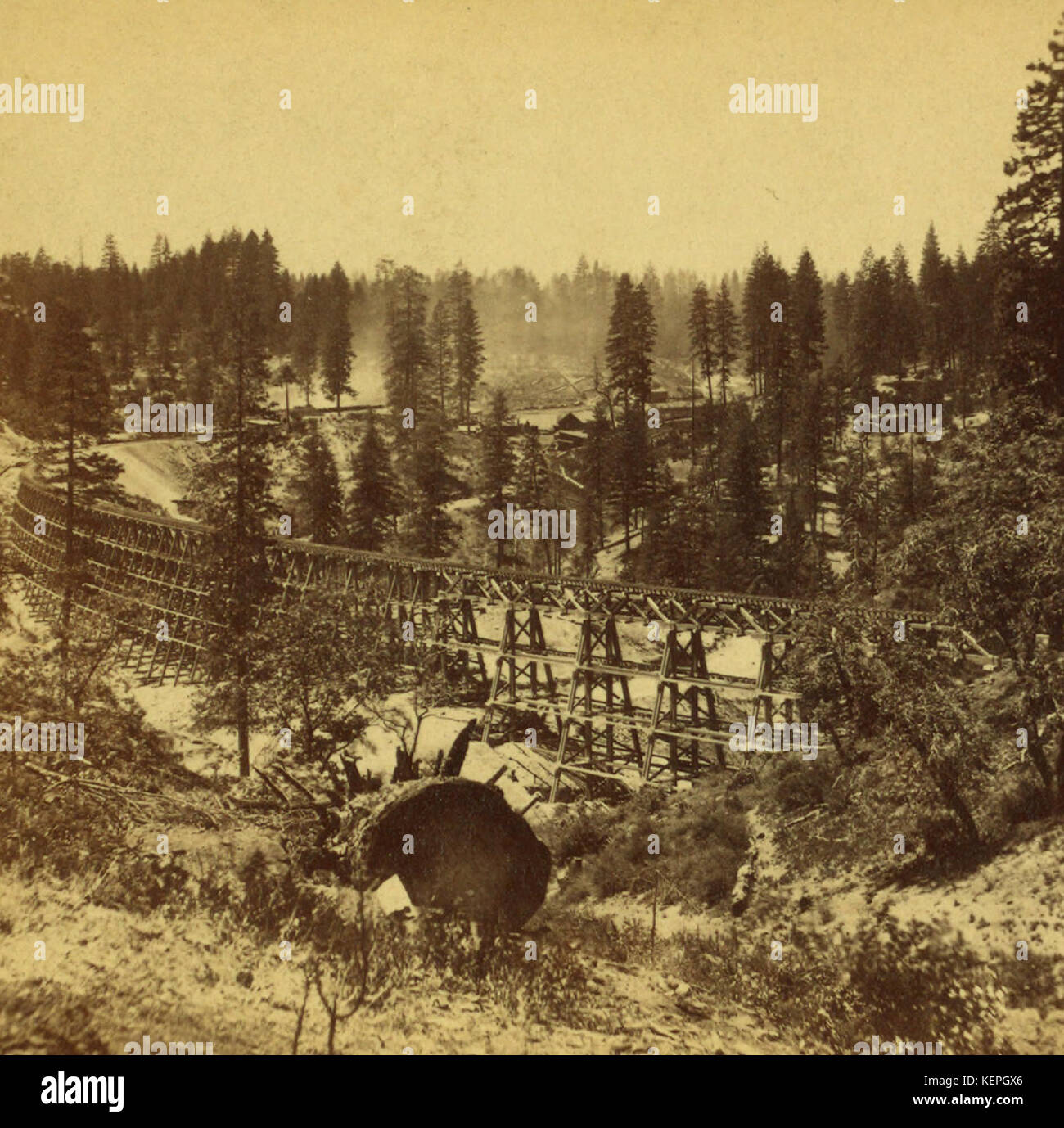 Secret Town Bridge, 1,100 feet long. 62 miles from Sacramento, by ...