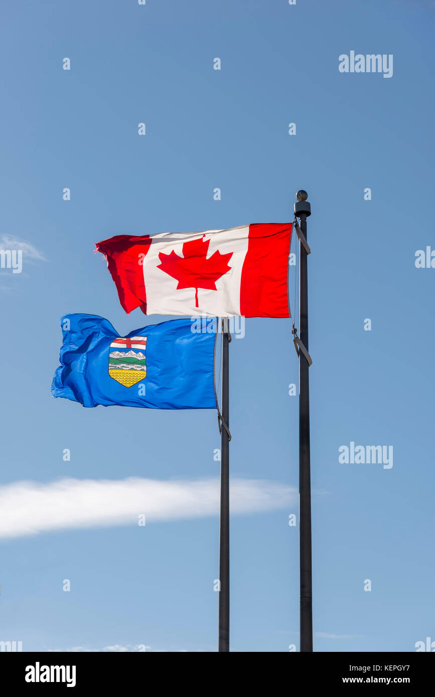 Canadian province flags hi-res stock photography and images - Alamy