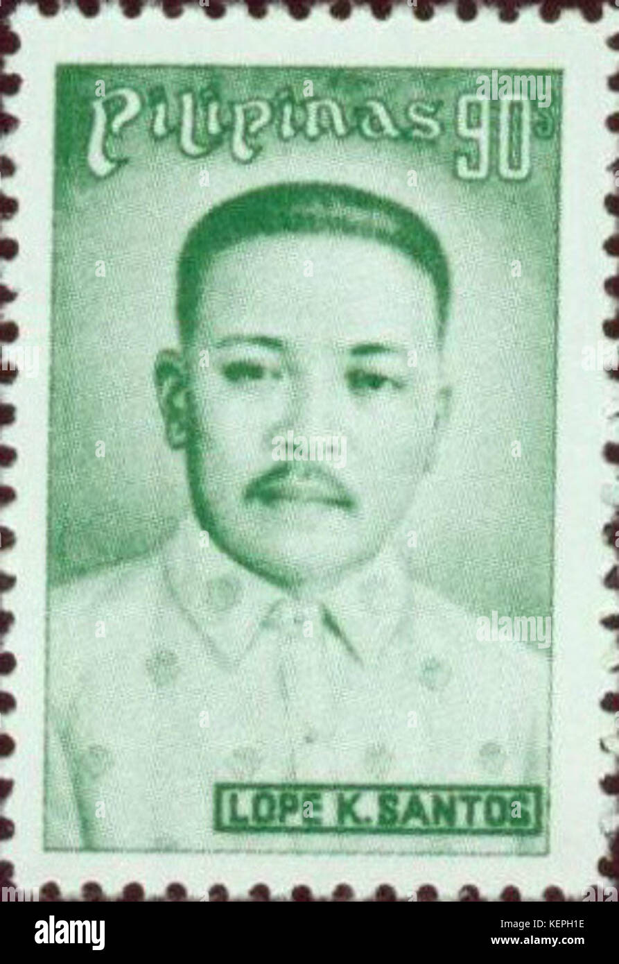 Lope K. Santos 1978 stamp of the Philippines Stock Photo - Alamy
