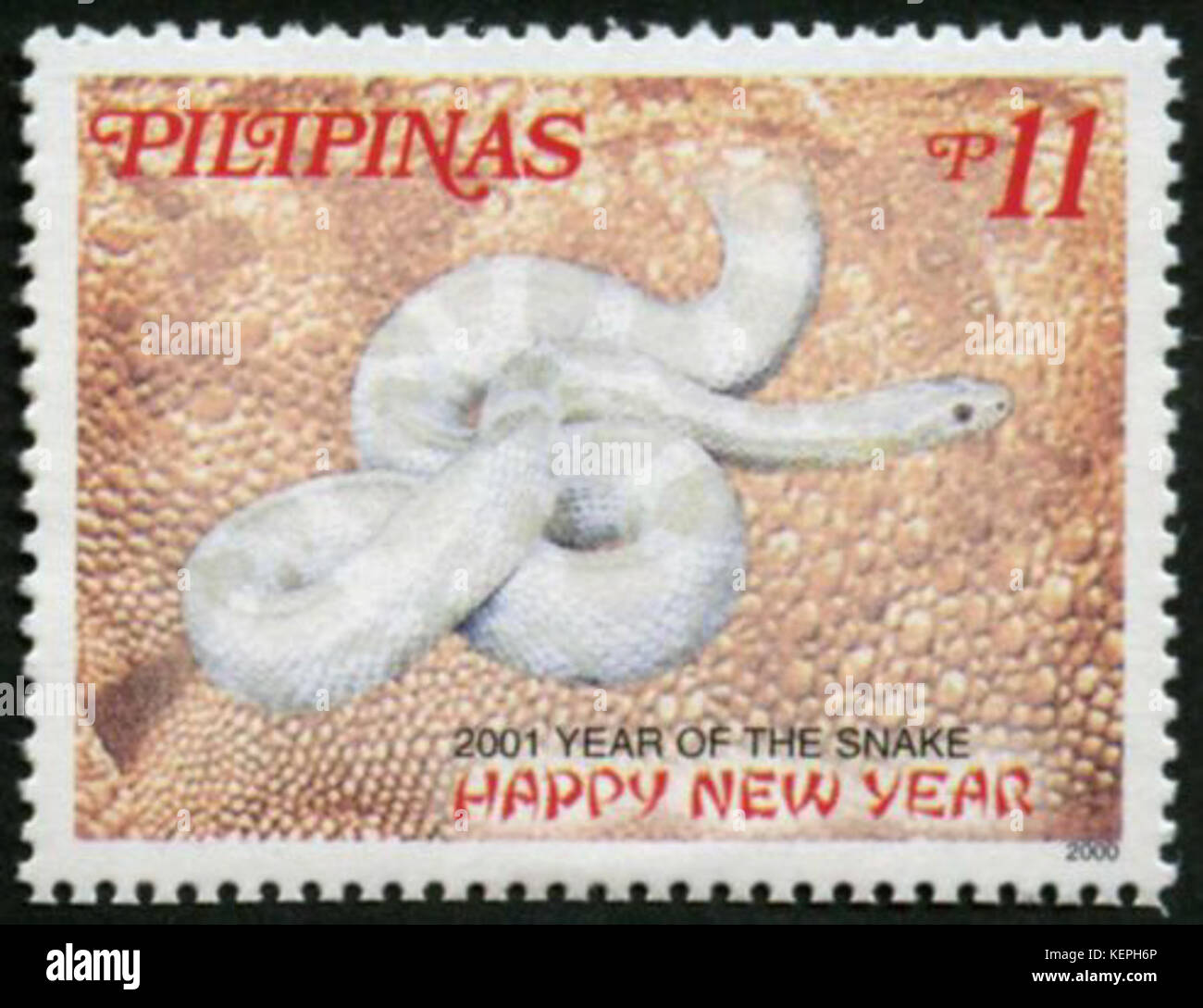 Pantherophis guttatus 2000 stamp of the Philippines 2 Stock Photo - Alamy