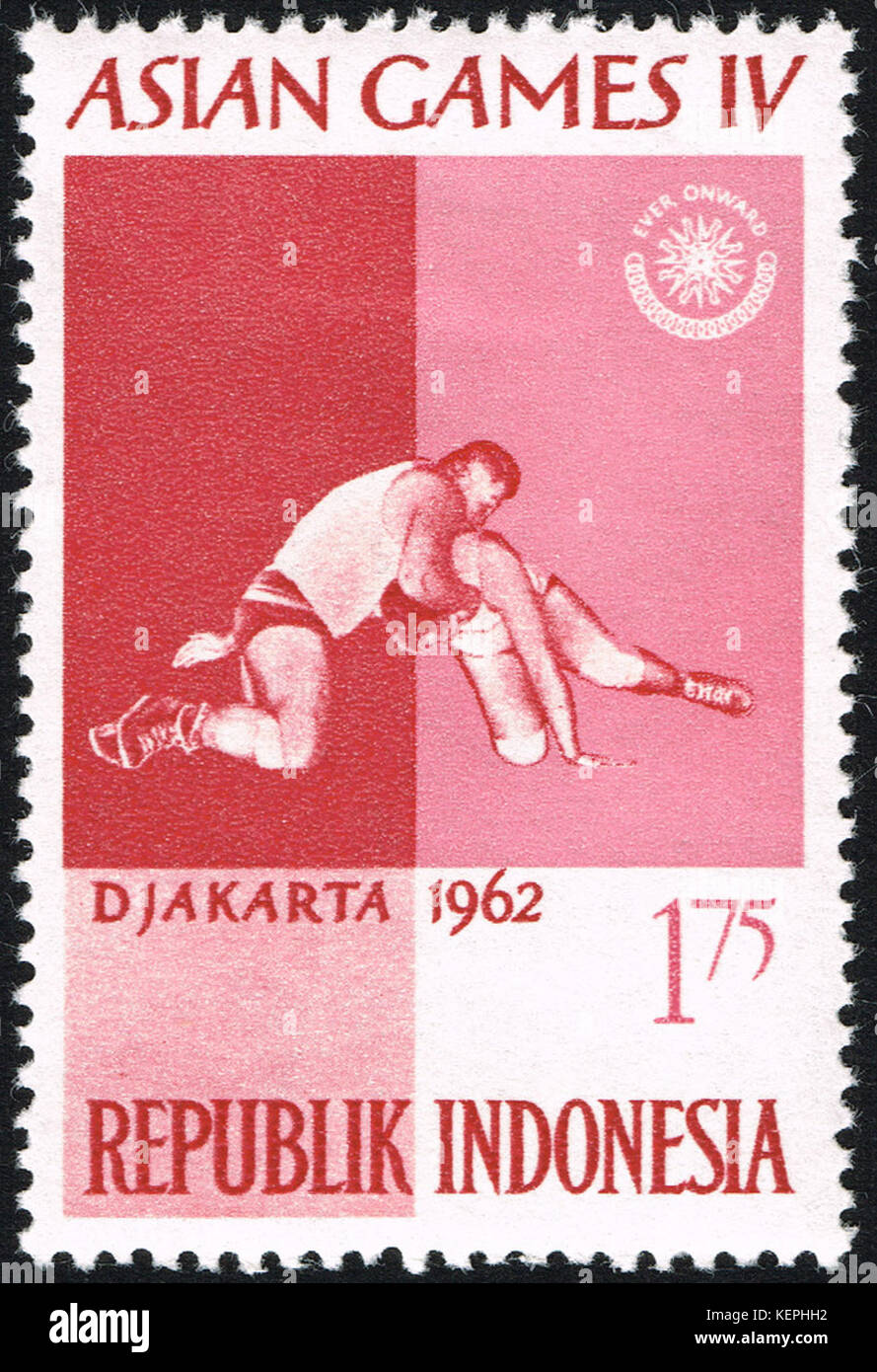 Asian Games 1962 stamp of Indonesia 13 Stock Photo - Alamy