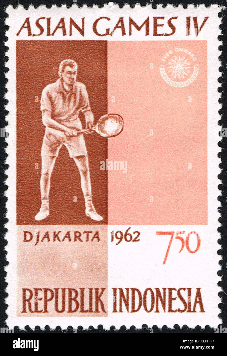 Asian Games 1962 stamp of Indonesia 17 Stock Photo - Alamy