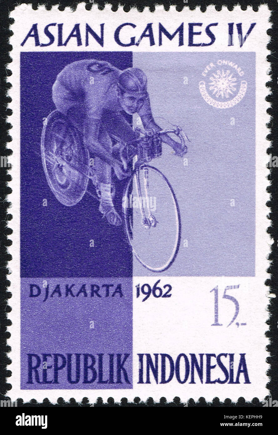 Asian Games 1962 stamp of Indonesia 19 Stock Photo - Alamy