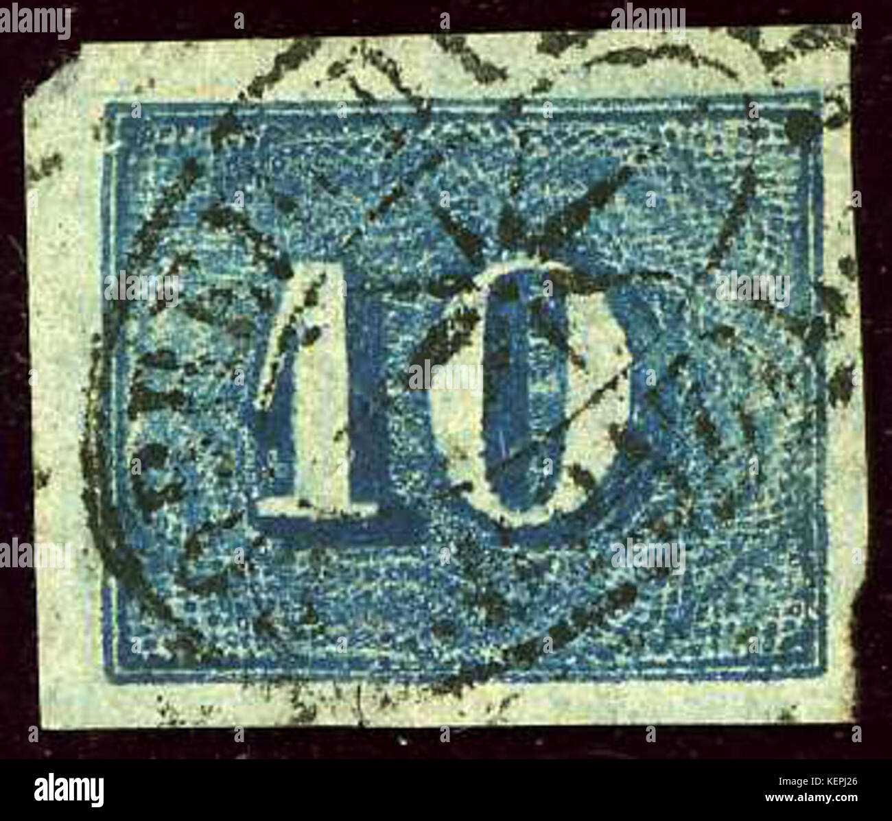 1854 10R Brazil Yv19 Mi19 Stock Photo - Alamy