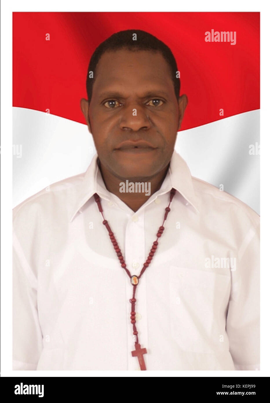 CALON WAKIL KEPALA DAERAH DOGIYAI BENIDIKTUS KOTOUKI, SE Stock Photo ...