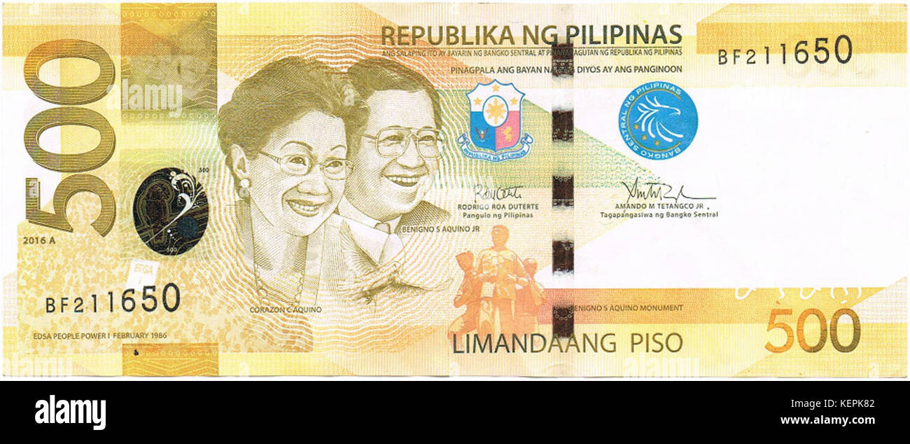 PHP 500 Banknote (New Generation, 2016 Stock Photo - Alamy