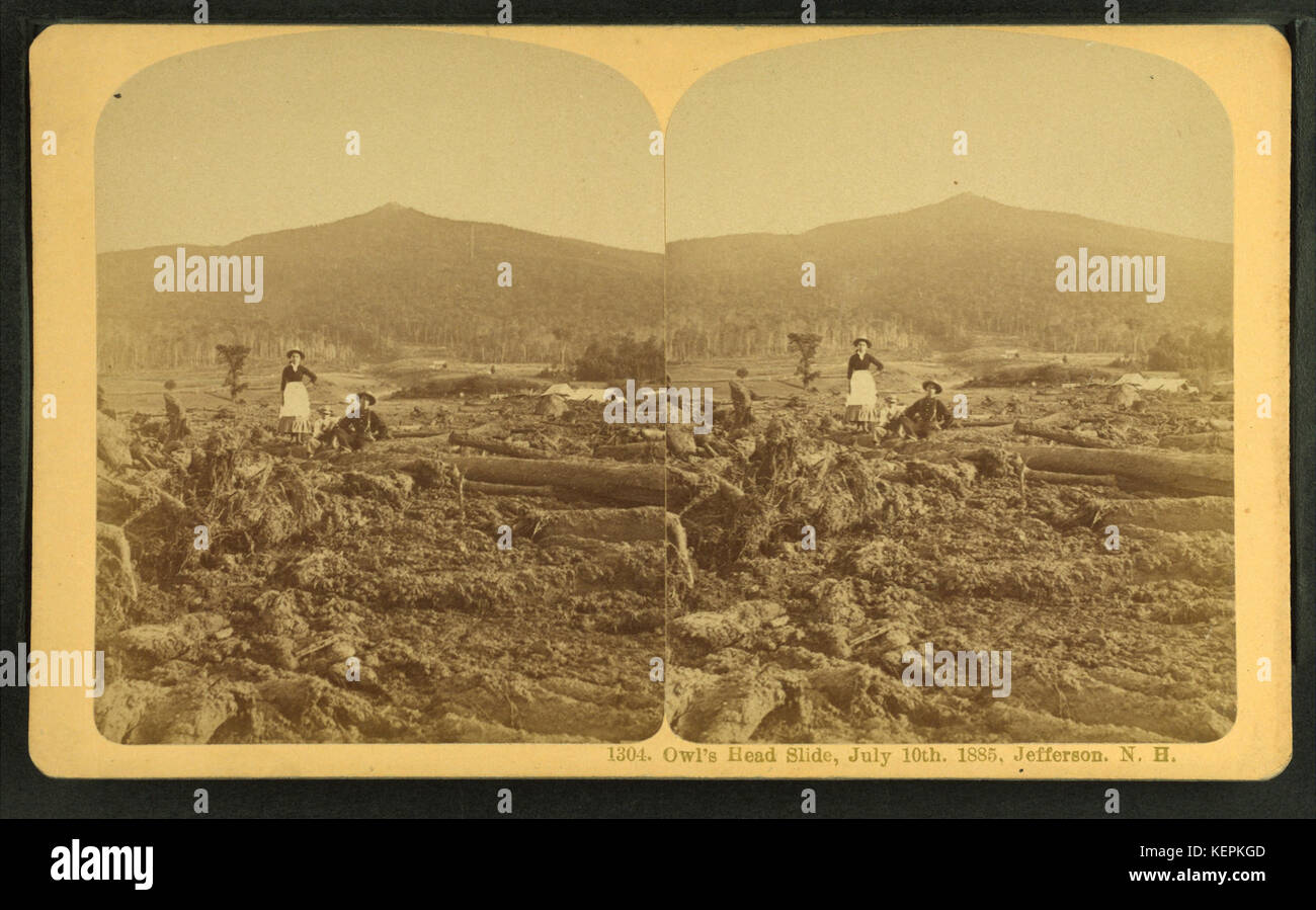 Owl's Head Slide, July 10th, 1885, Jefferson, N.H, from Robert N ...