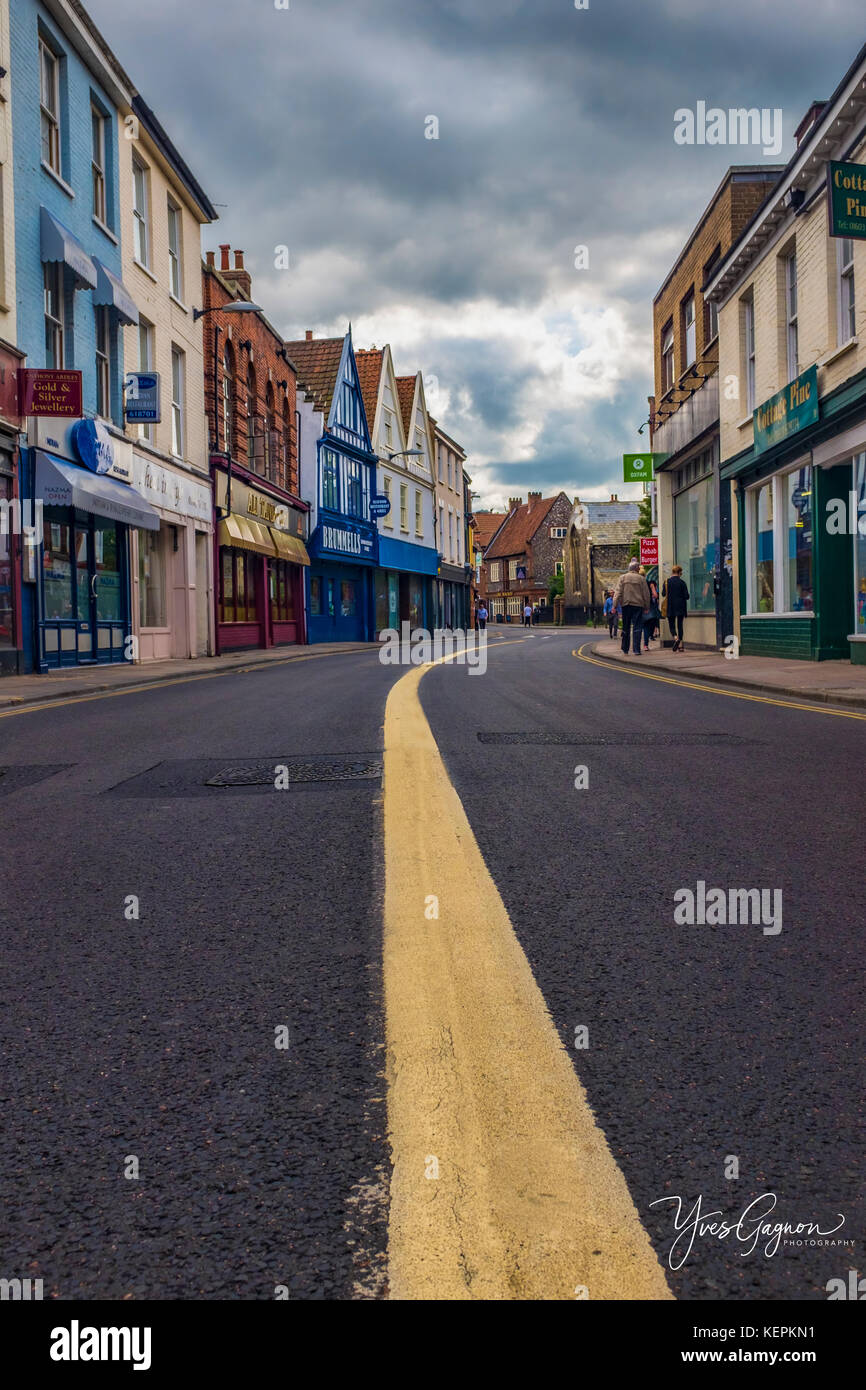 Early morning of the beautiful City Norfolk, Norwich England Stock ...