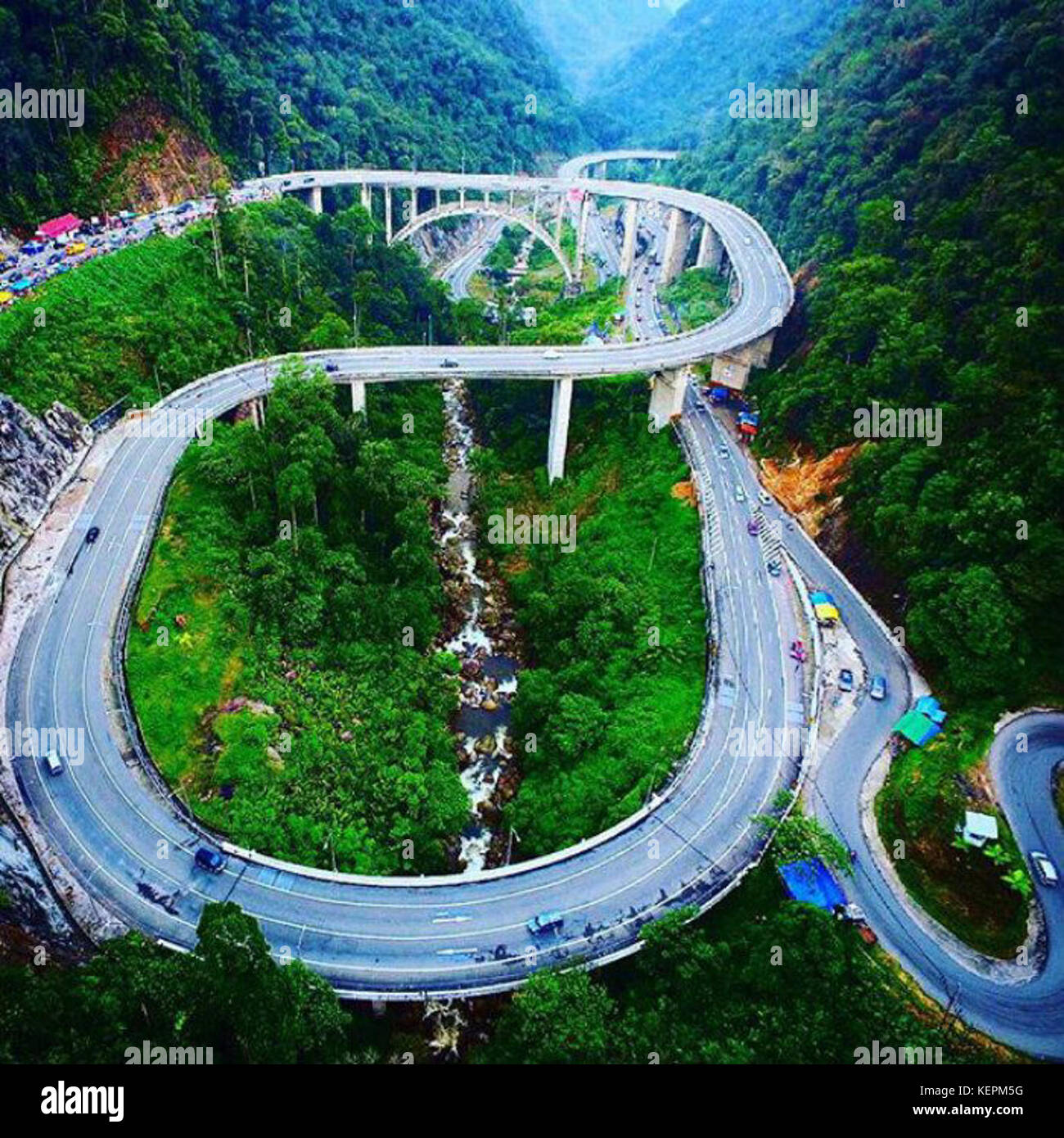 Kelok 9 View Stock Photo - Alamy