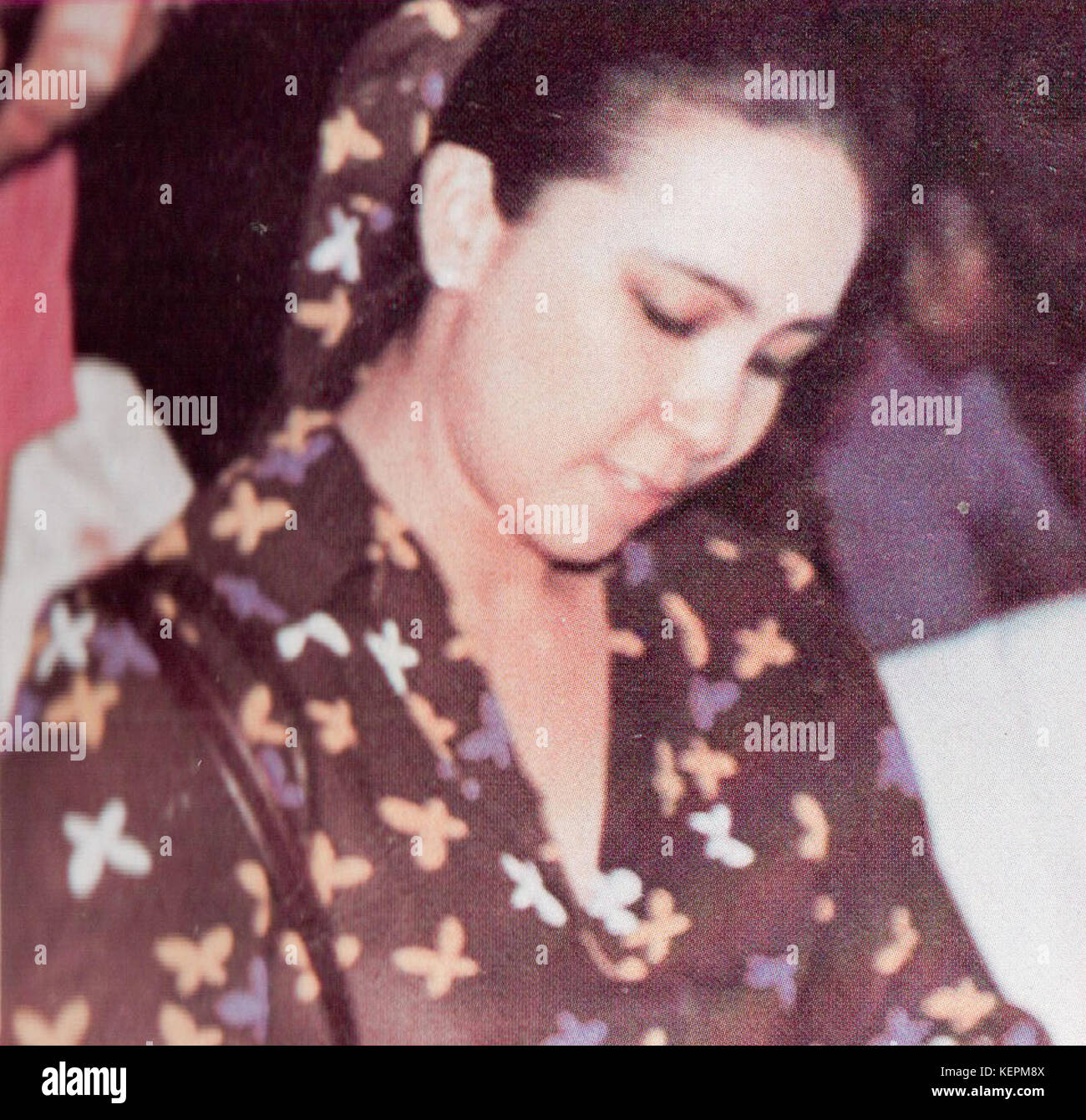 Ike Supomo signing autographs, Festival Film Indonesia (1982), 1983 ...