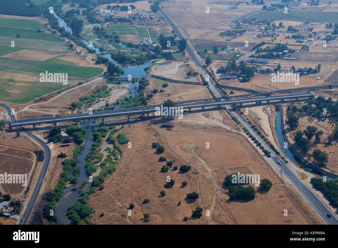 Fresno River Viaduct aerial 2017 Stock Photo - Alamy