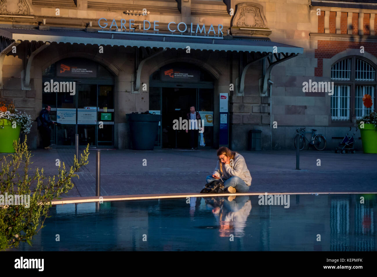 The railway station at Colmar, Alsace in France Stock Photo - Alamy