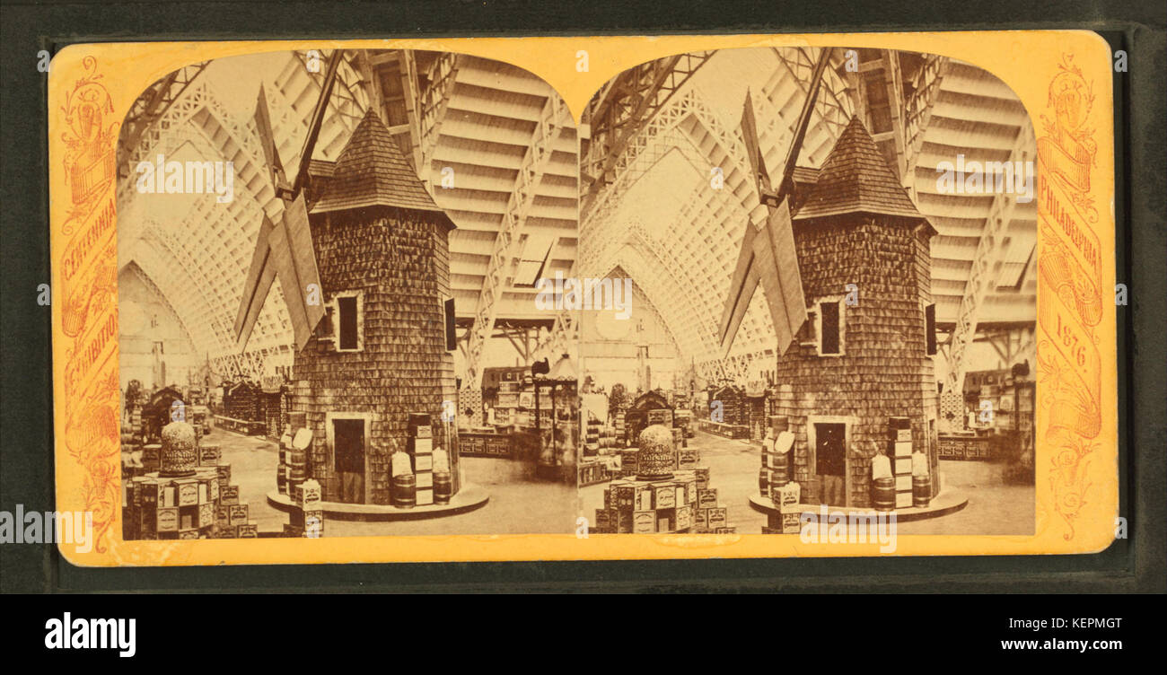 Old time wind mill, Agricultural Hall, from Robert N. Dennis collection ...