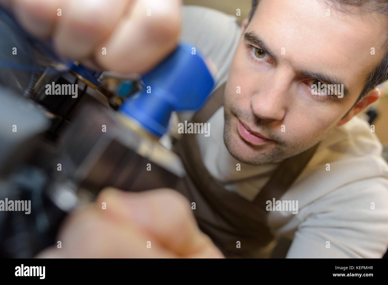a focused worker Stock Photo - Alamy