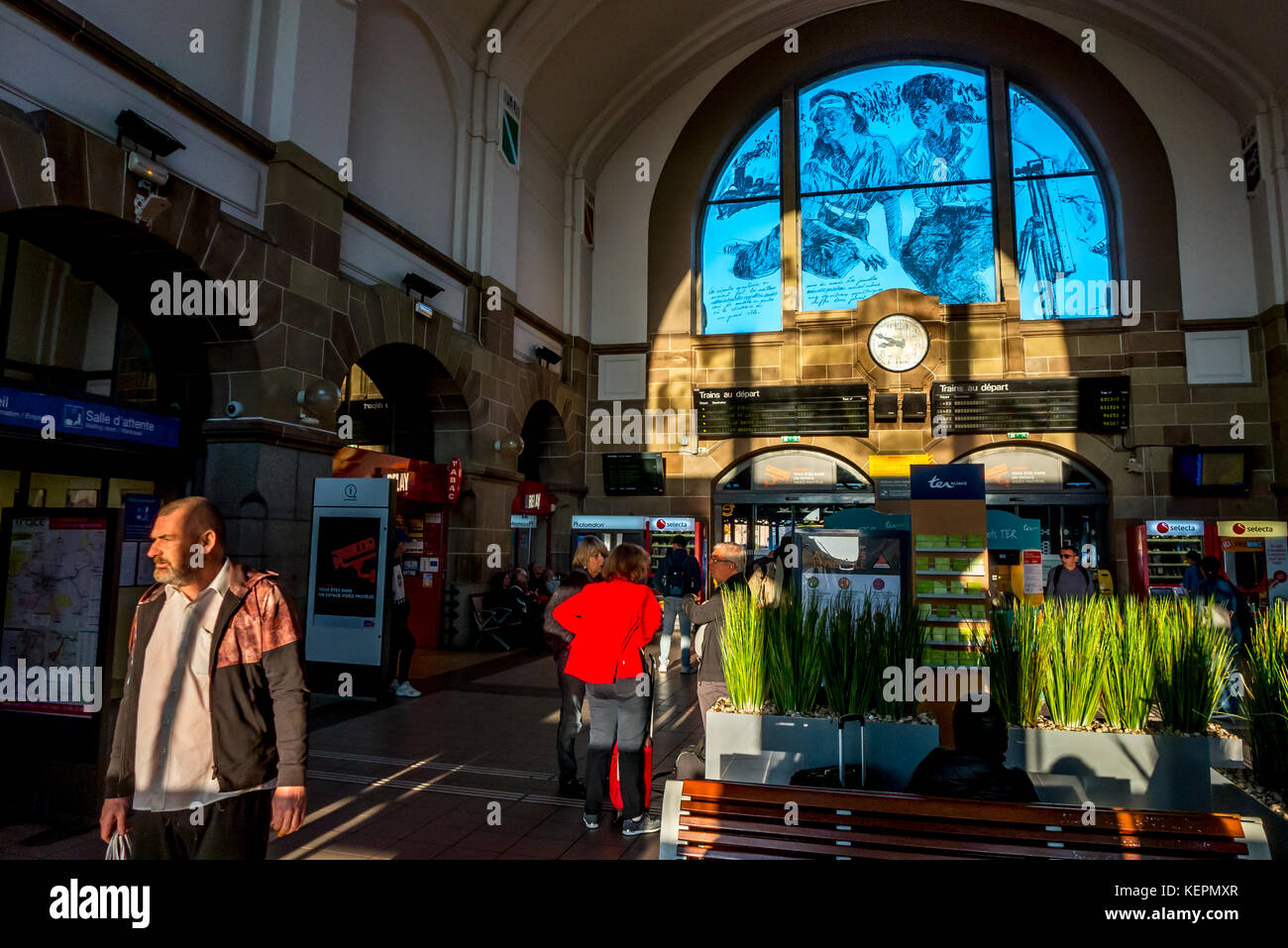The railway station at Colmar, Alsace in France Stock Photo - Alamy