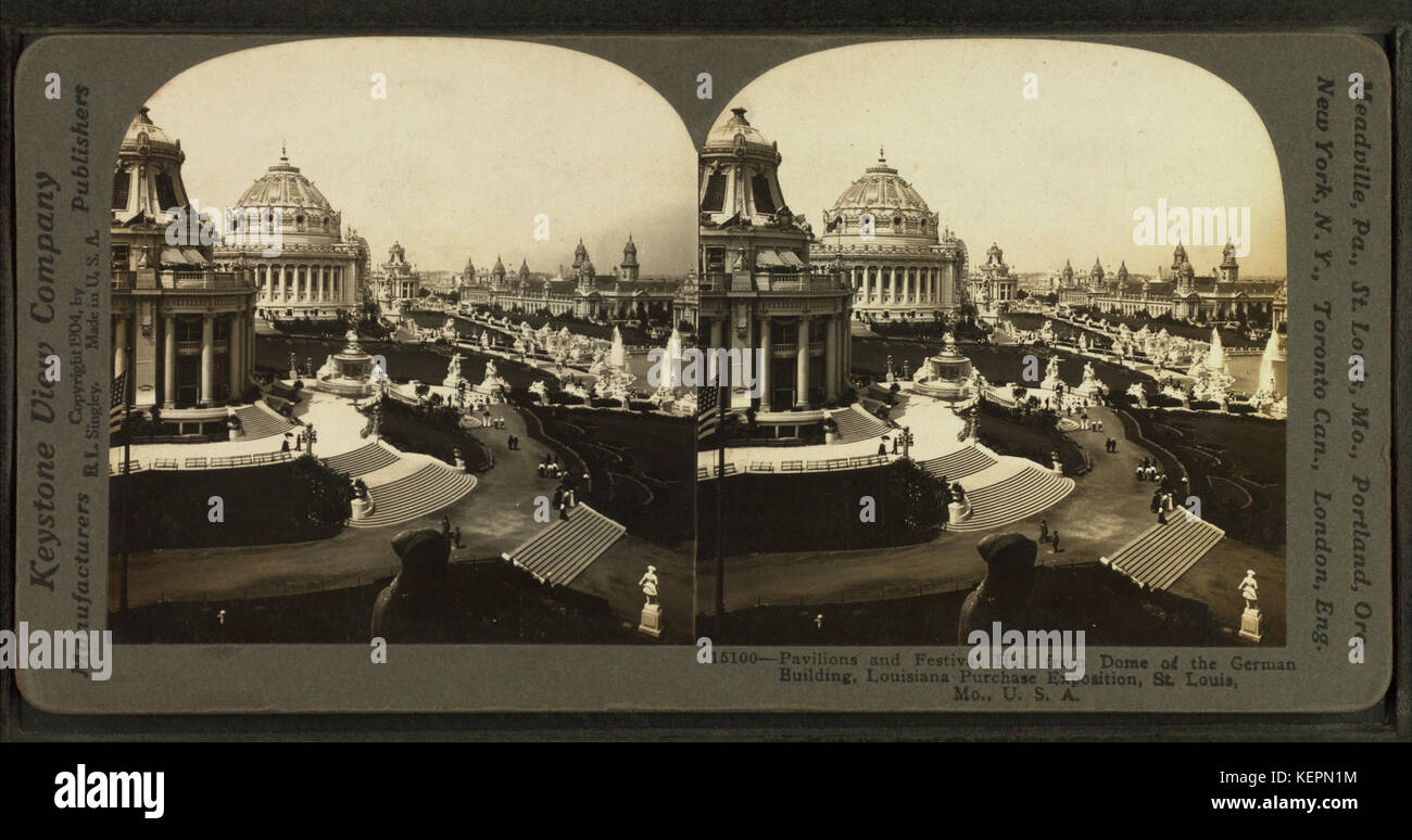 Pavilions and Festival Hall from the Dome of the German Building, from ...