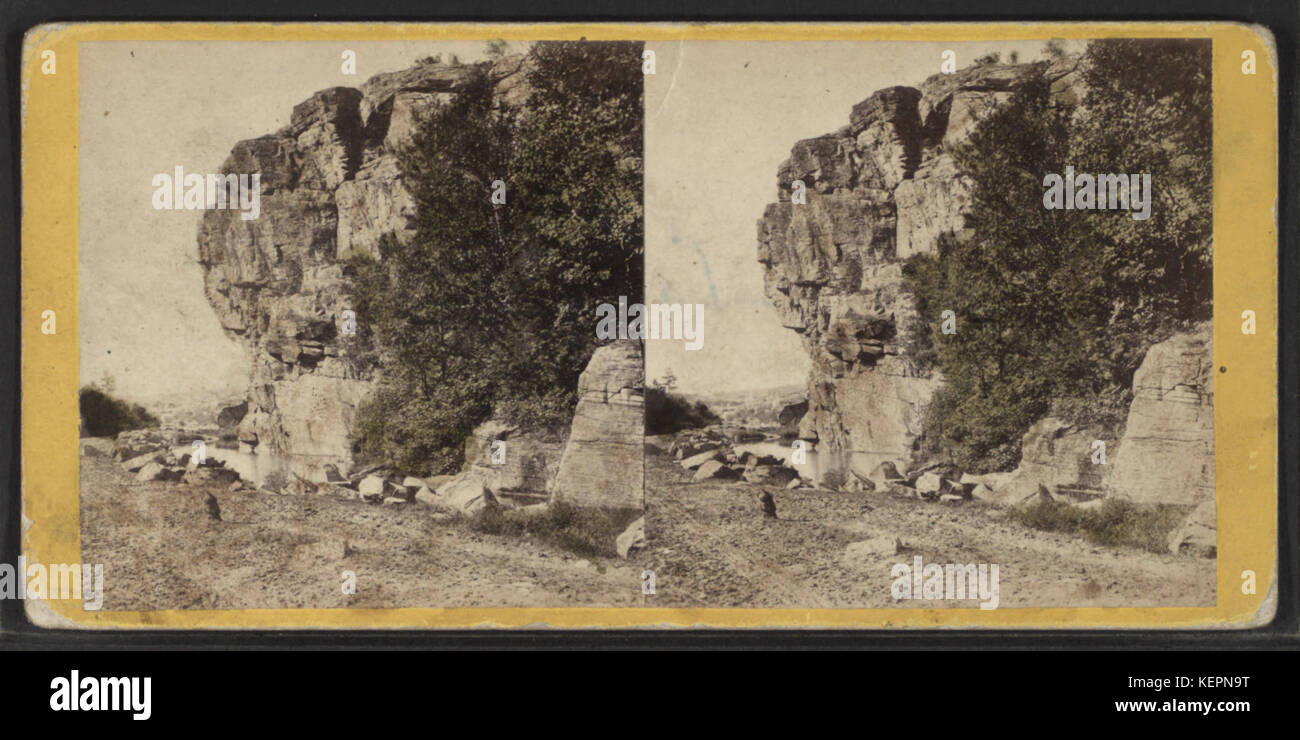 Profile Rock, east side, from Robert N. Dennis collection of ...