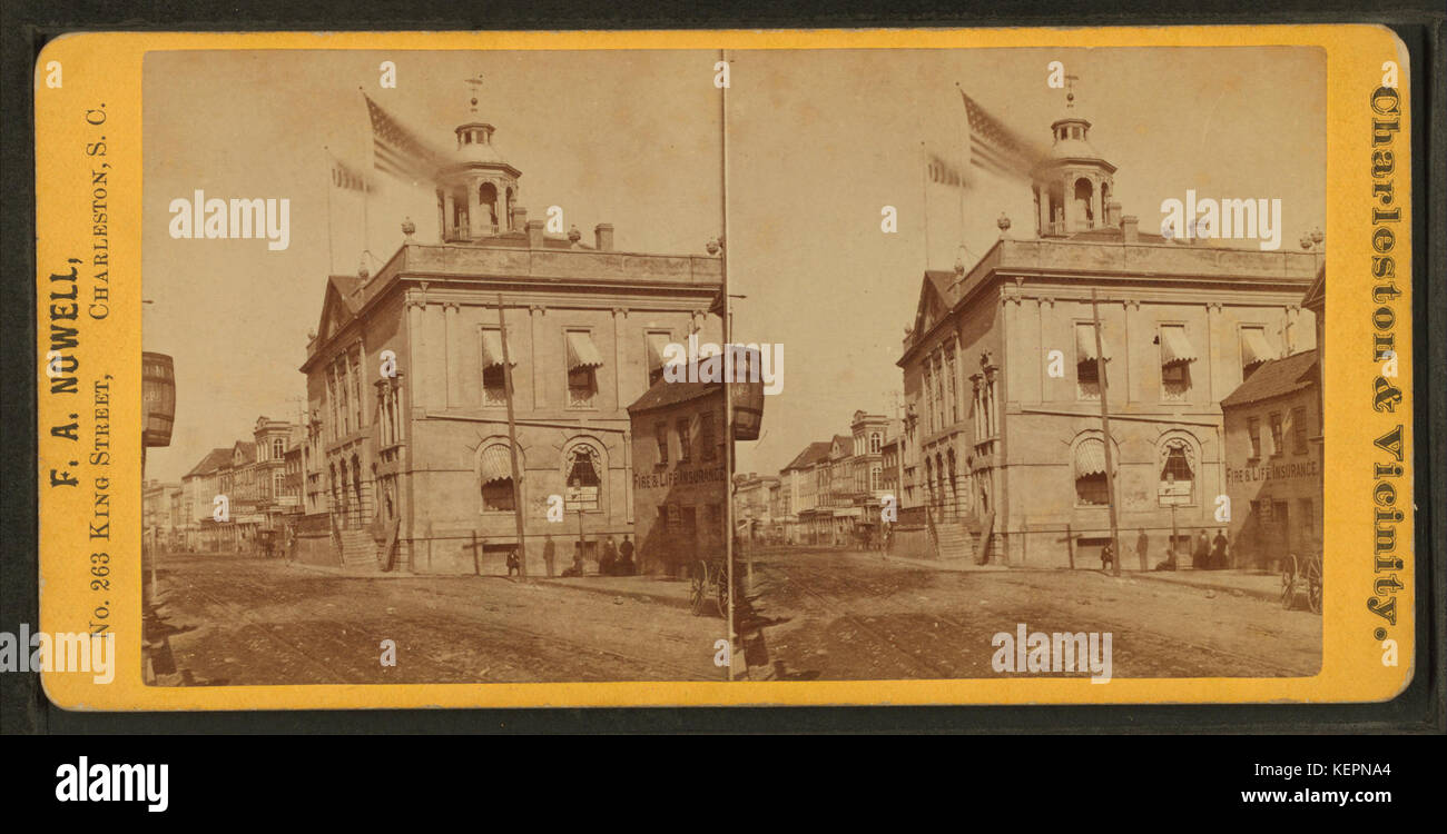 This image titled 'Post Office, from East Bay' by F. A. Nowell captures ...