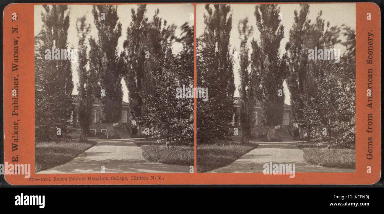 A photograph of Prof. Root's cabinet at Hamilton College in Clinton ...