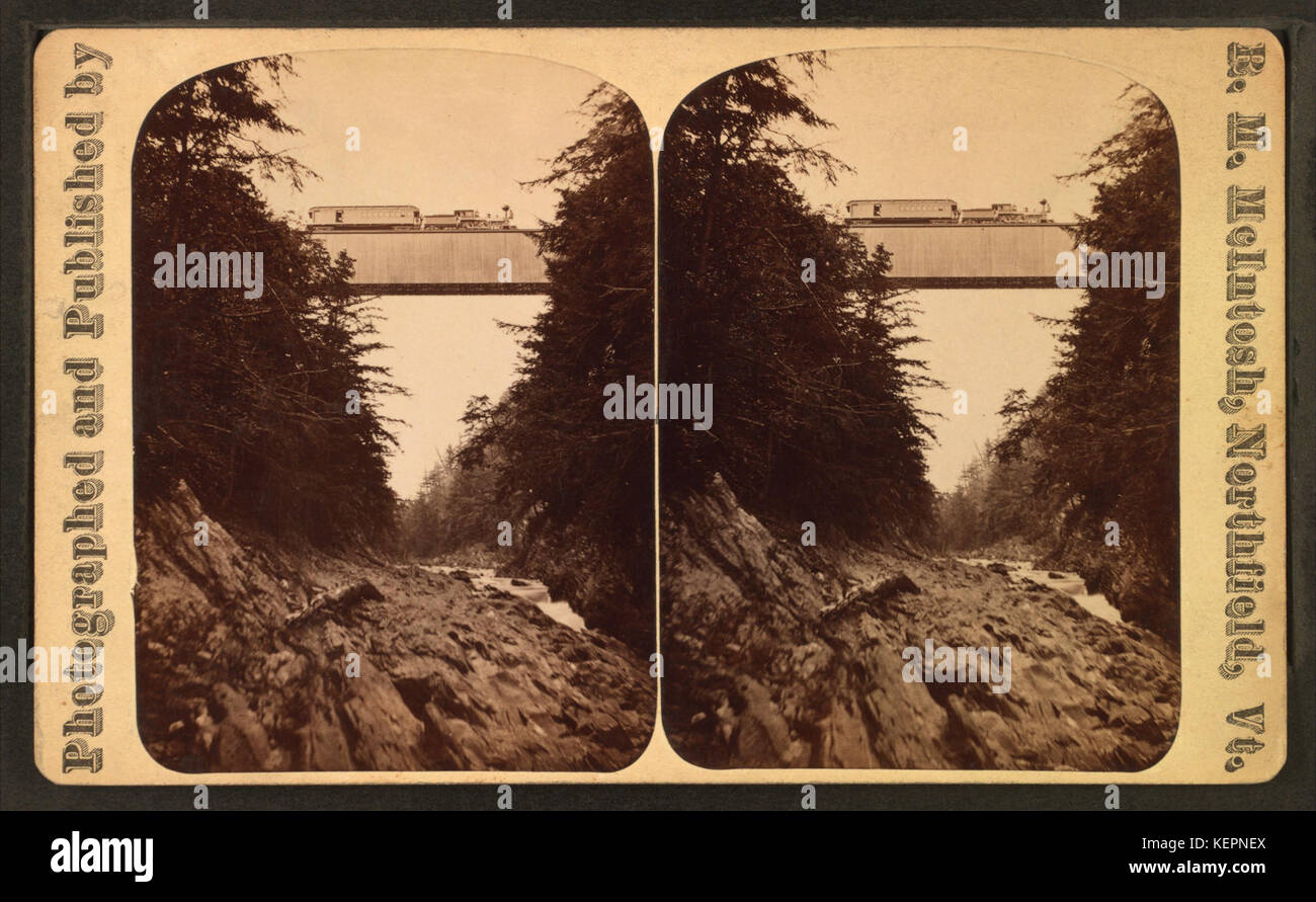 Quechee Gulf and railroad bridge. Height of bridge, 163 ft, by McIntosh ...