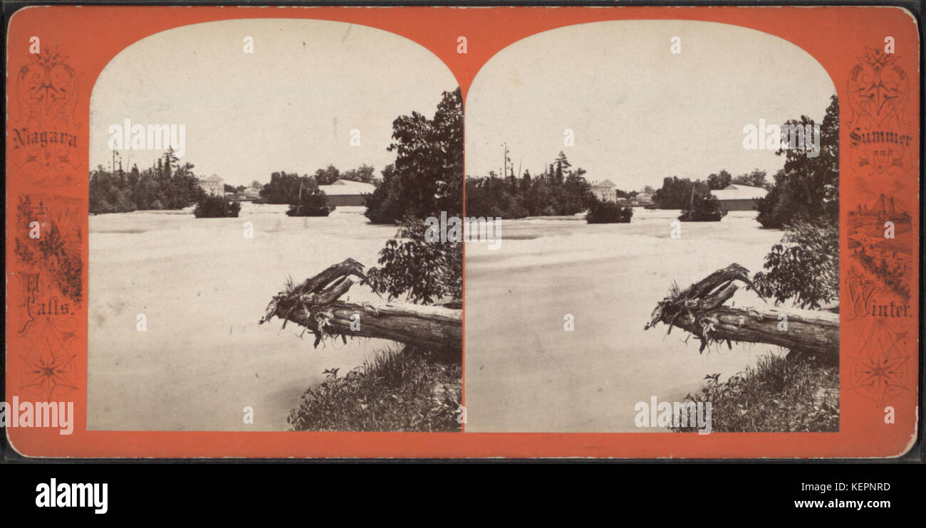 Rapids above the American Fall, from Robert N. Dennis collection of ...