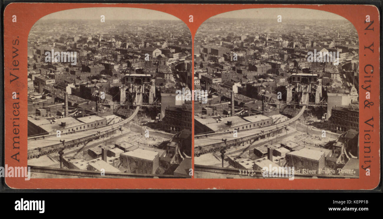 S.E. (south east) from East River bridge tower, from Robert N. Dennis ...