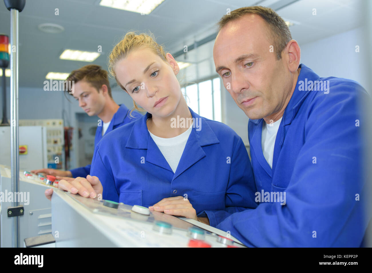working with machine Stock Photo - Alamy