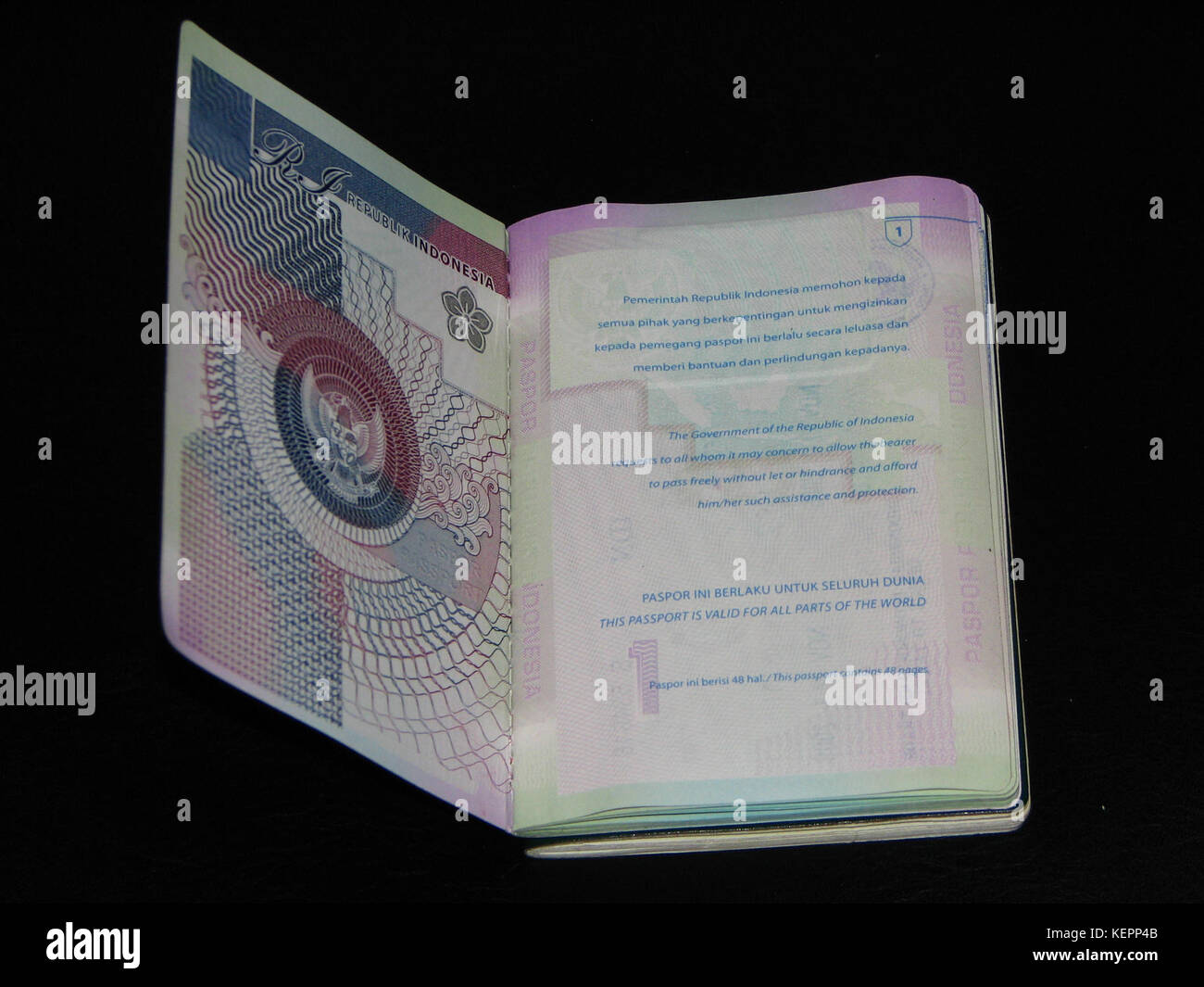 Indonesian passport hi-res stock photography and images - Alamy