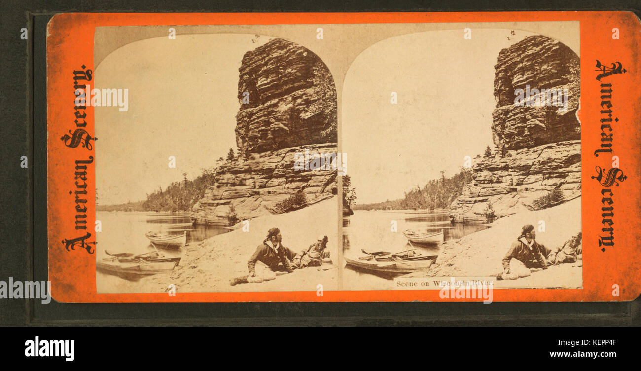 Scene on Wisconsin River, from Robert N. Dennis collection of ...