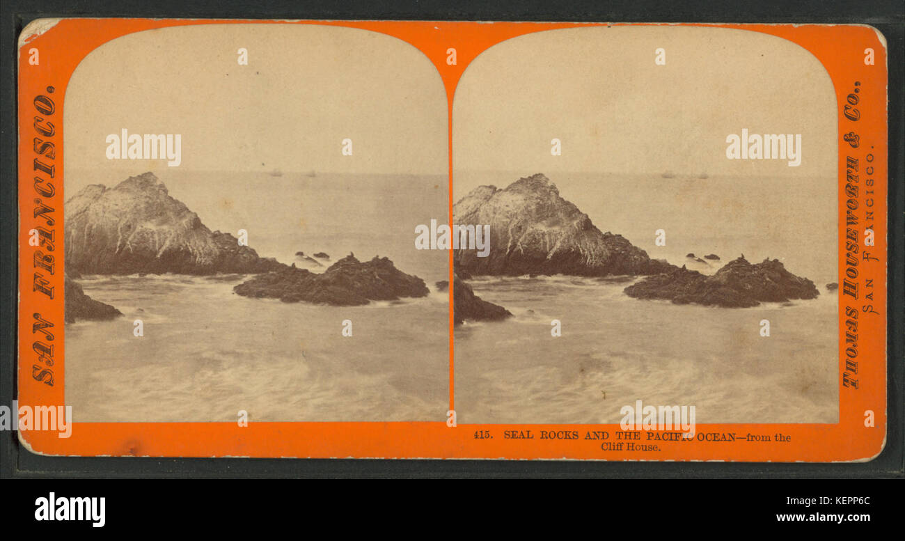 Seal Rocks and the Pacific Ocean, from the Cliff House, from Robert N ...