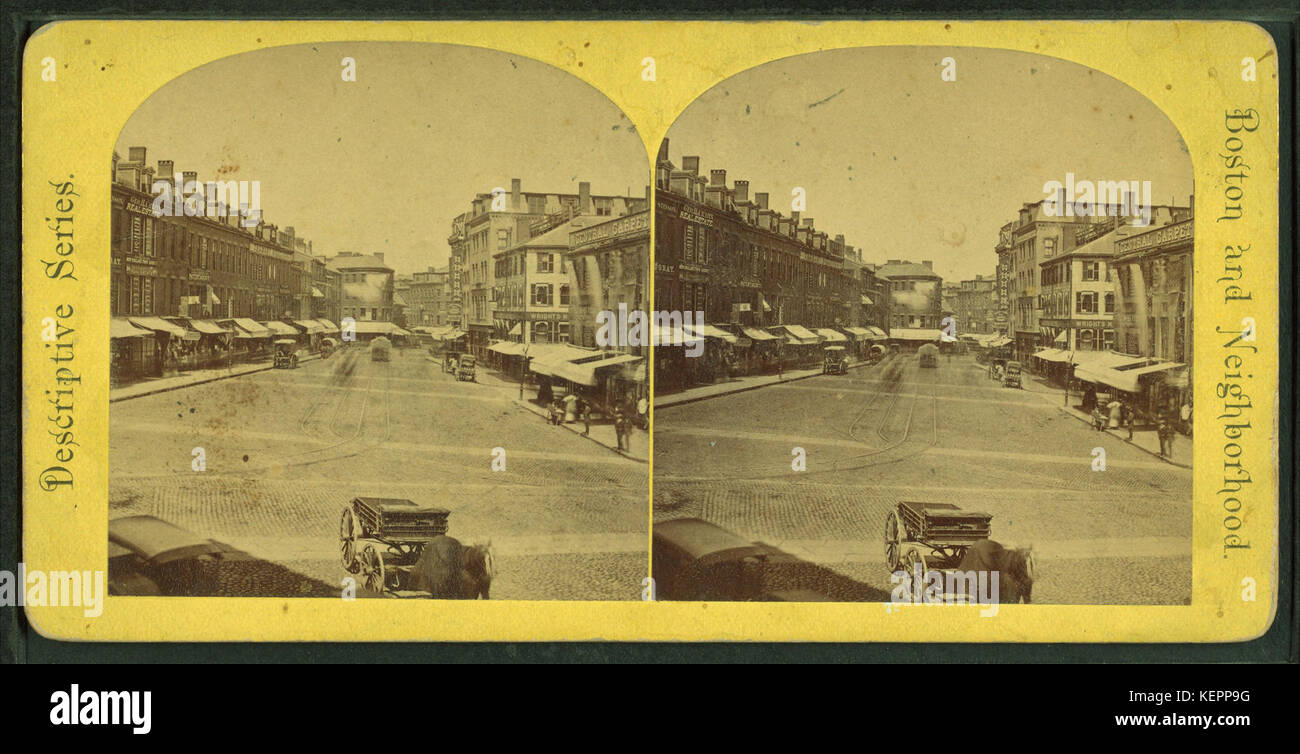 An image of Scollay's Square from the Robert N. Dennis collection of ...