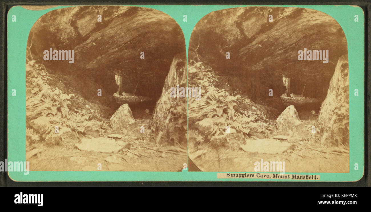 Smugglers Cave, Mount Mansfield, by E. R. Ober Stock Photo - Alamy