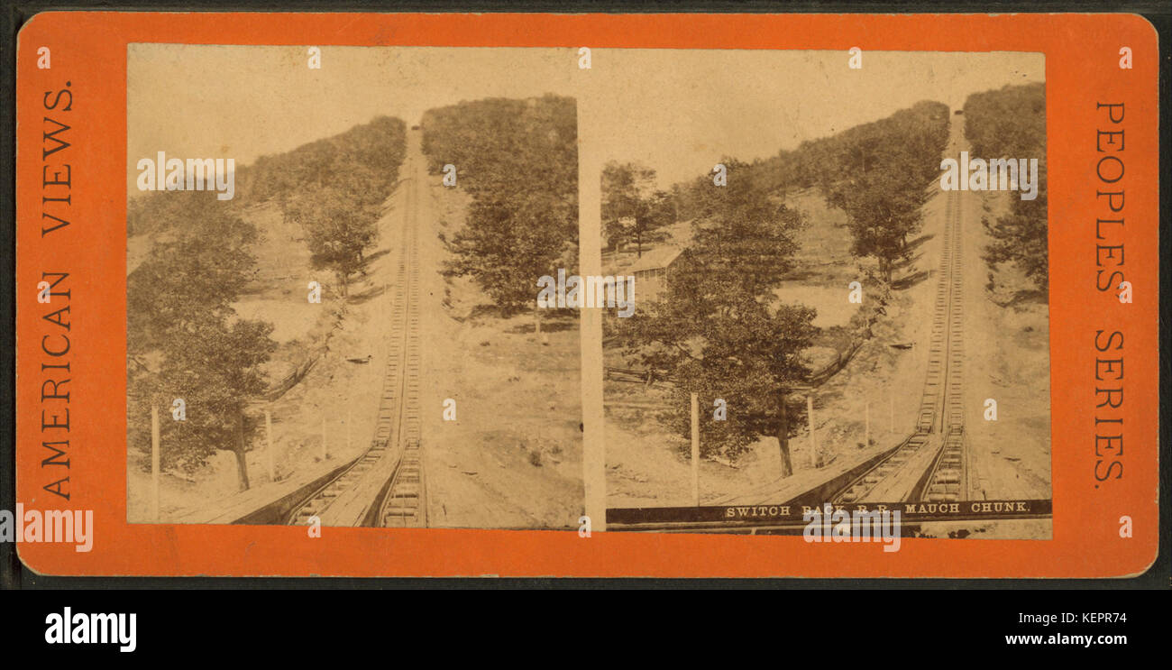 Switchback R.R. (railroad), Mauch Chunk, from Robert N. Dennis ...