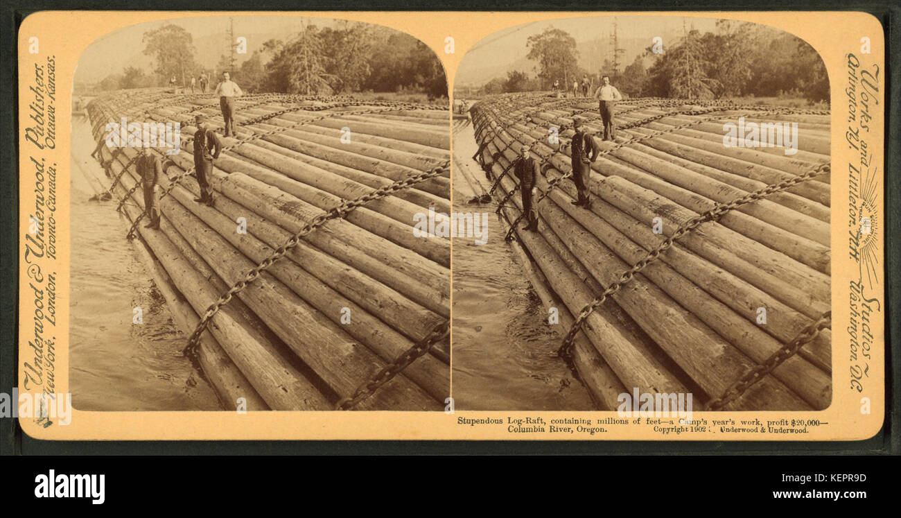 Log raft columbia river hi-res stock photography and images - Alamy