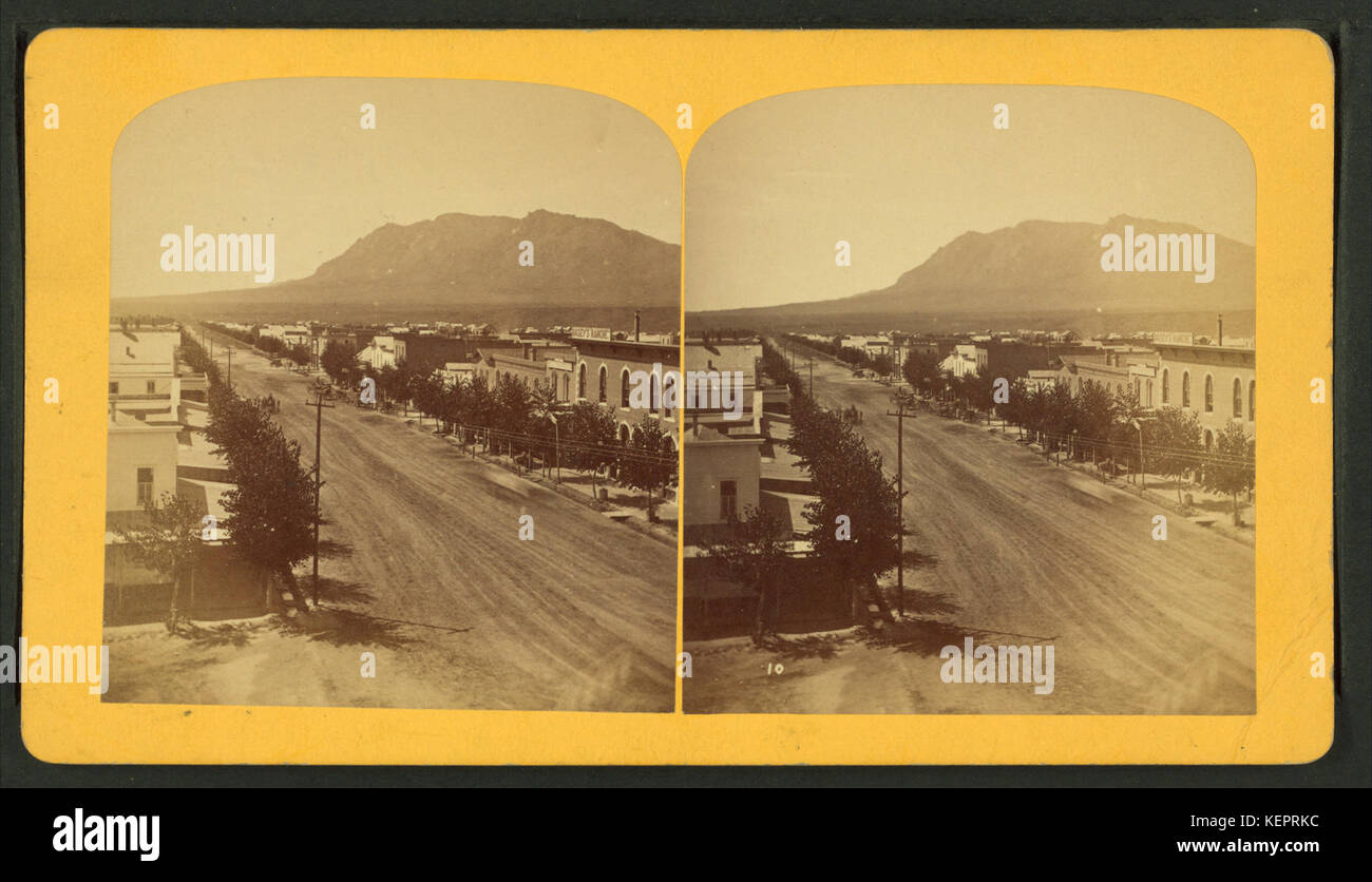 Tejon Street, Colorado Springs, Colorado, looking south, with Cheyenne ...