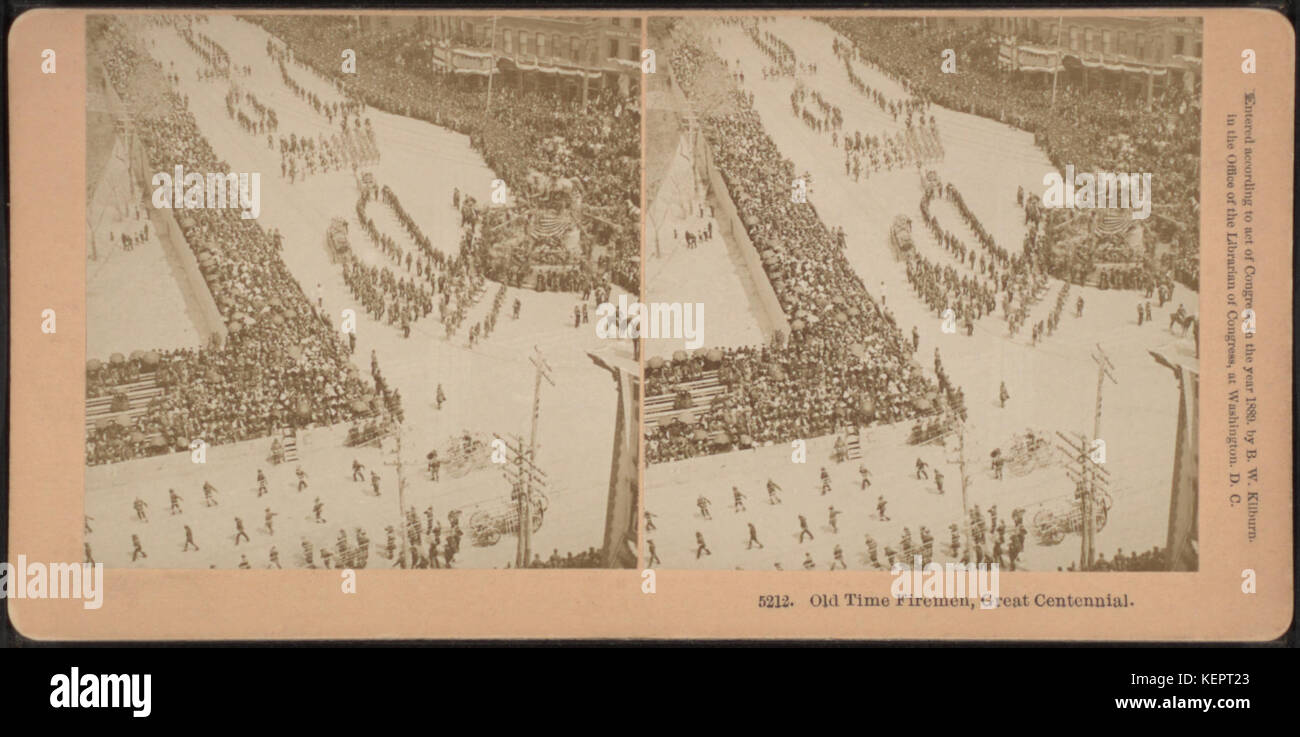 The Old Time Firemen, Great Centennial, from Robert N. Dennis ...