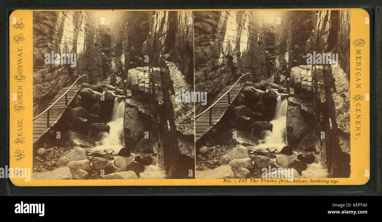 This image, created by Nathan W. Pease, captures the Flume from below ...