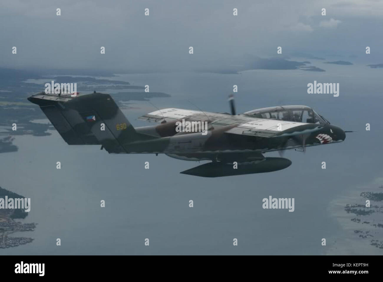 PAF OV 10 Bornco in Flight Stock Photo - Alamy