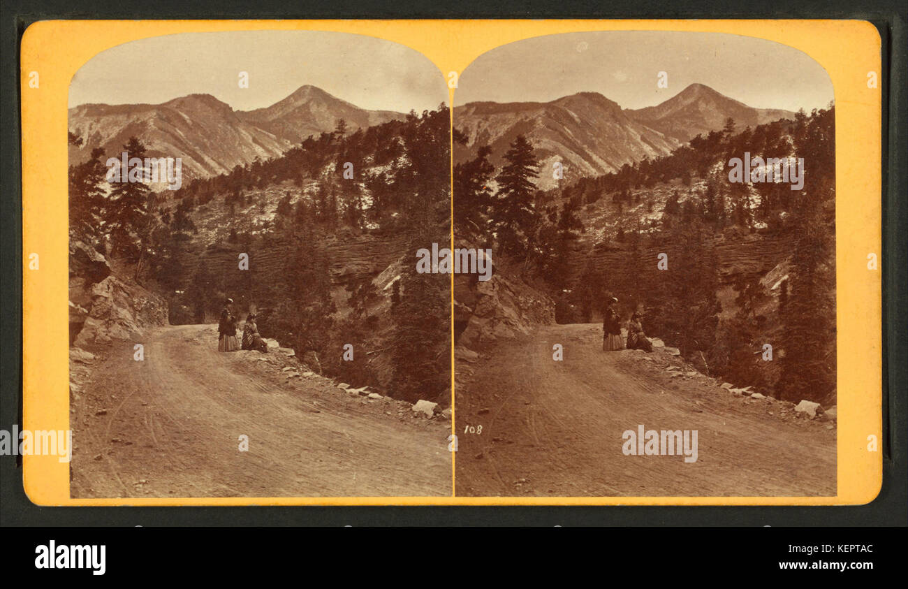 The Ute Pass, one mile from Manitou House, Manitou, Col. Cameron's Cone ...