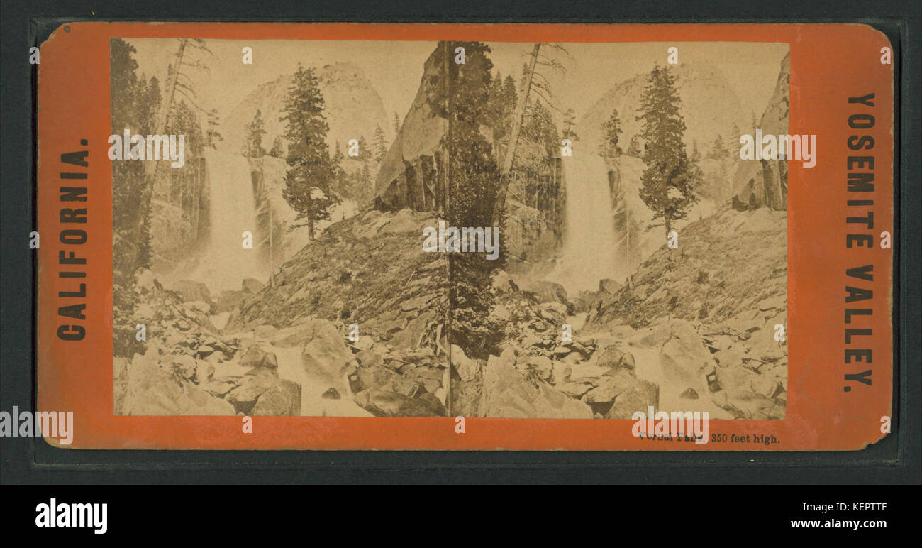 Vernal Falls, 350 feet high, from Robert N. Dennis collection of ...