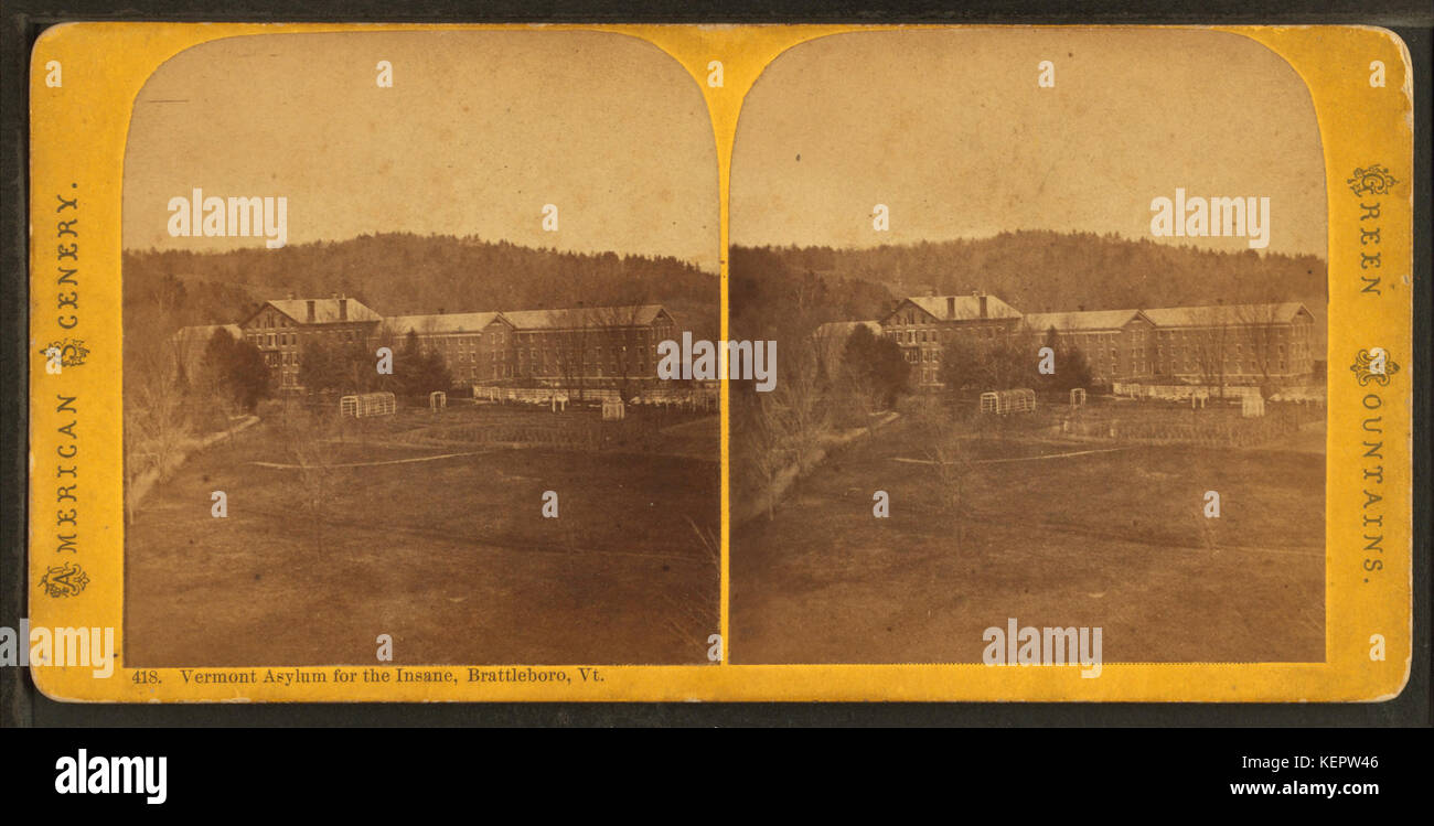 Vermont Asylum for the Insane, Brattleboro, Vt, from Robert N. Dennis ...
