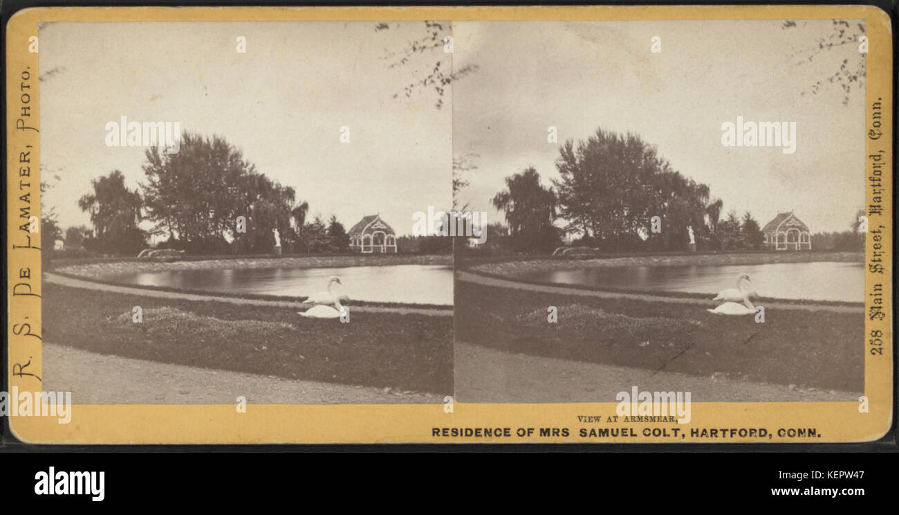 View at Armsmear, residence of Mrs. Samuel Colt, Hartford, Conn, by R ...
