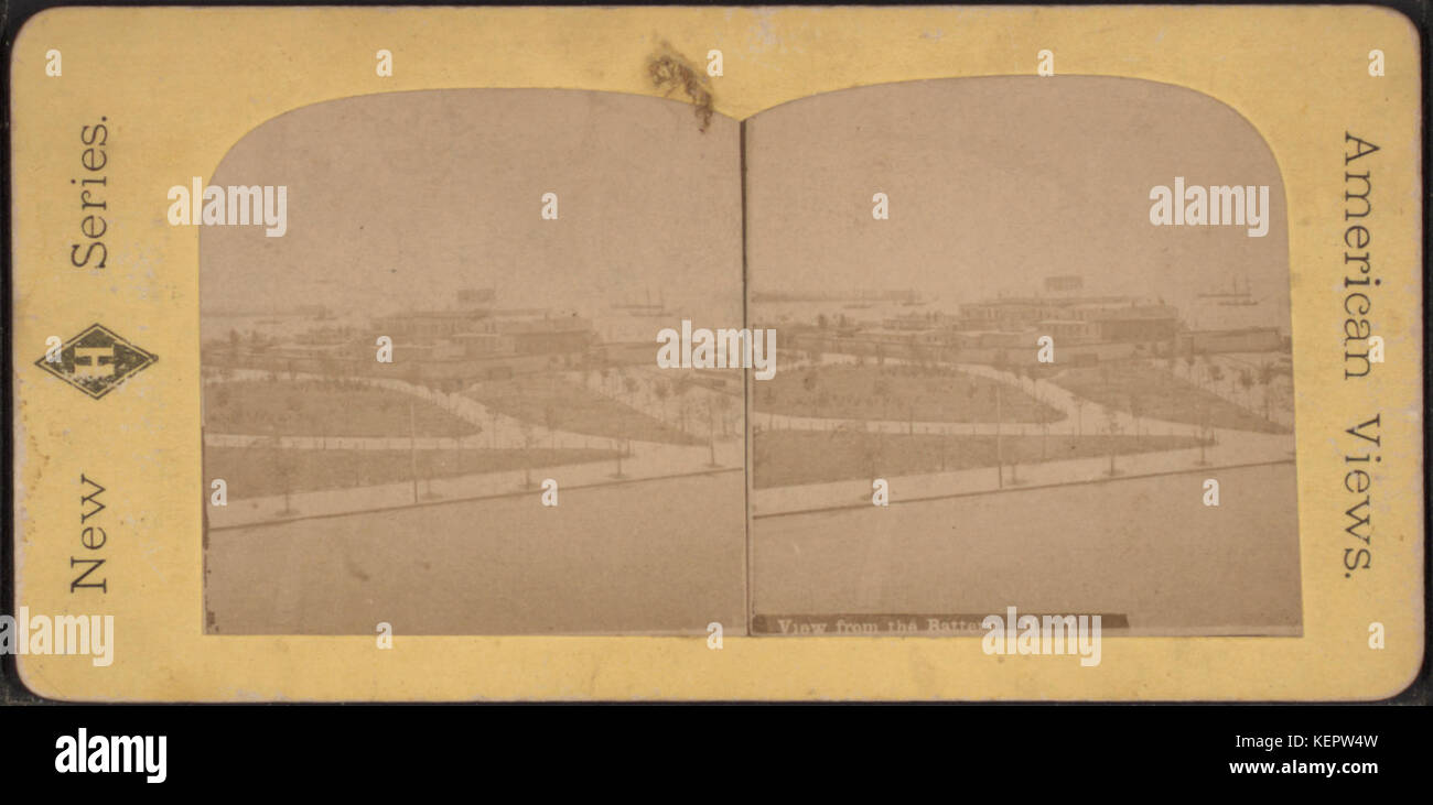 View from the Battery, New York (aerial view of grounds), from Robert N ...