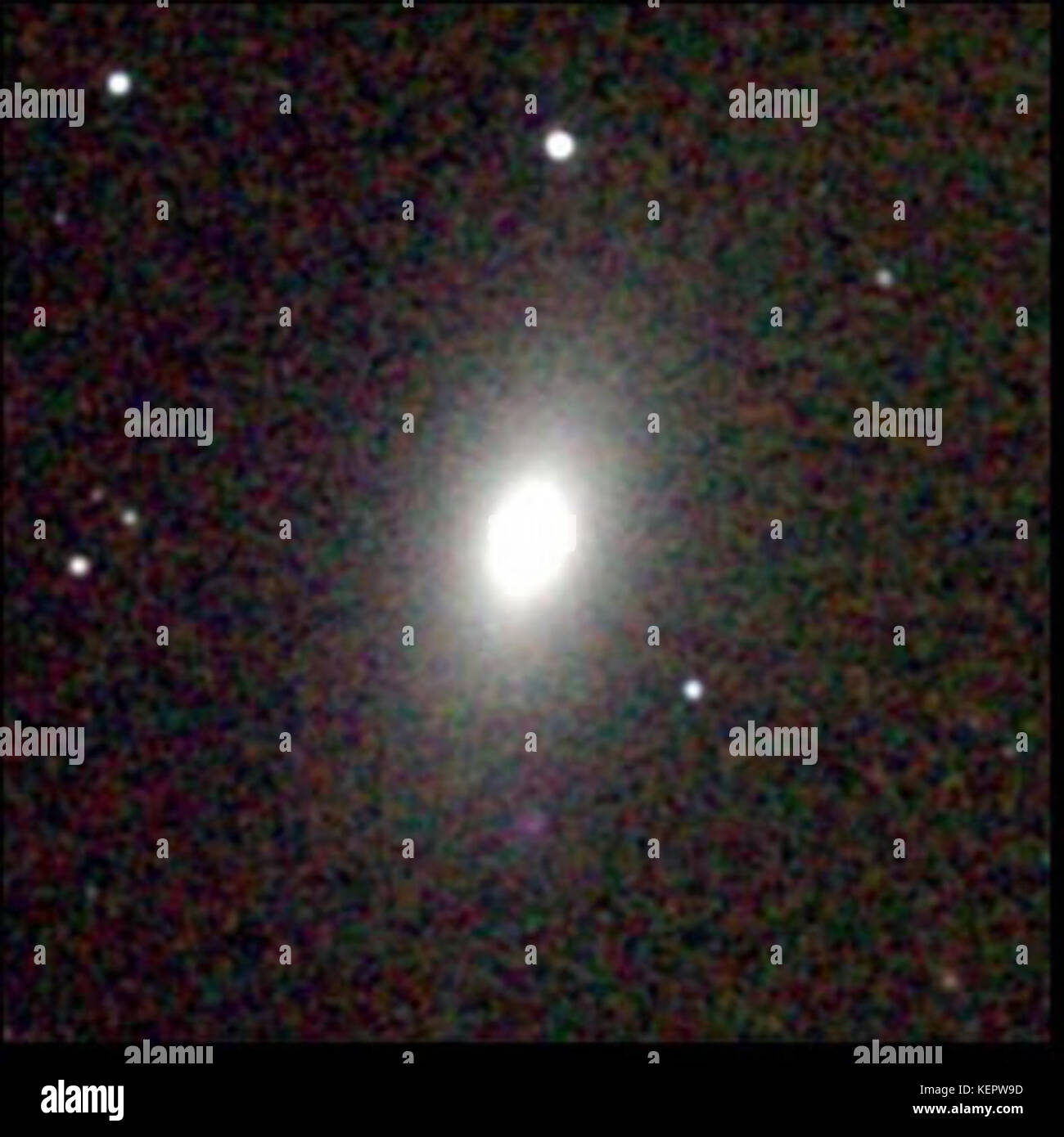 Messier 59 is a large elliptical galaxy in the Virgo Cluster, located around 60 million light ...